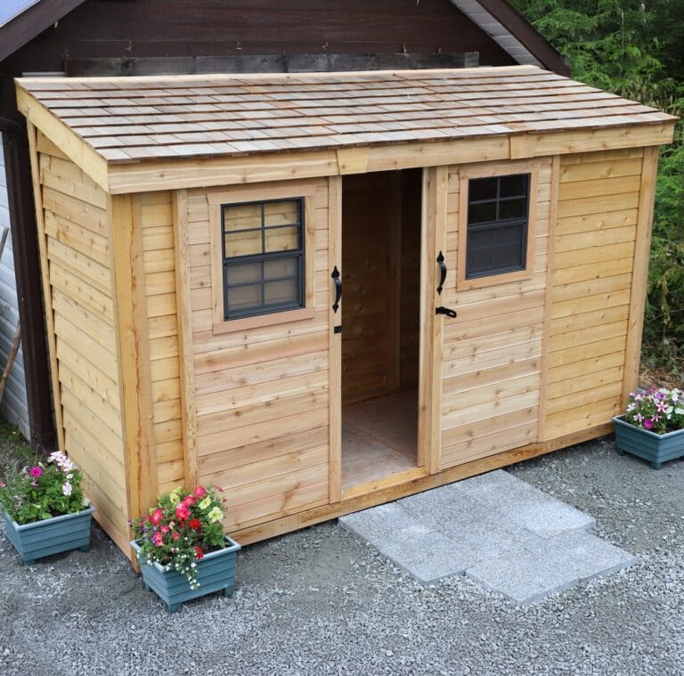 Lean to SpaceSaver Shed 12x4 | Outdoor Living Today
