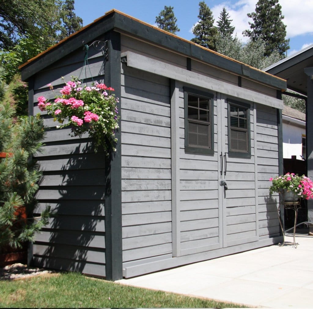 Organize with the 12x4 Low Back Slider Storage Shed
