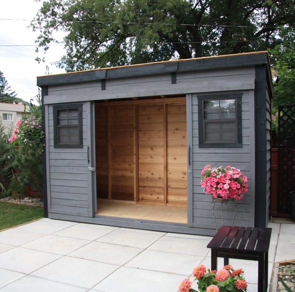 Organize with the 12x4 Low Back Slider Storage Shed