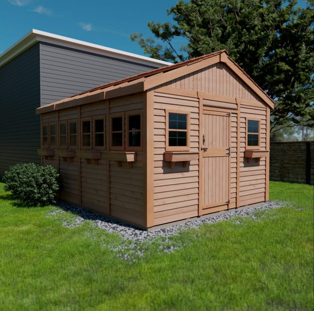 Sunshed Garden Shed 12'x16' - Outdoor Living Today