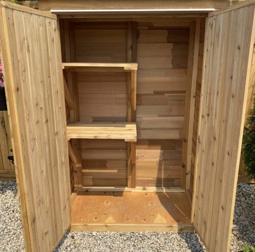 4×2 Western Red Cedar Garden Chalet – Beautiful Crafted Tool Shed