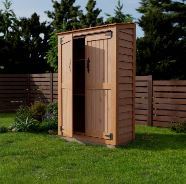 4×2 Western Red Cedar Garden Chalet – Beautiful Crafted Tool Shed