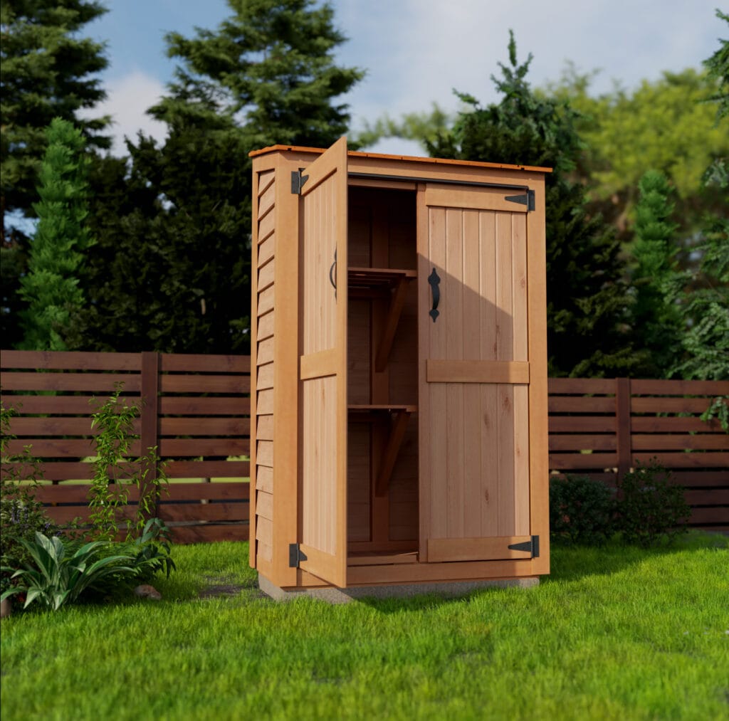 4×2 Western Red Cedar Garden Chalet – Beautiful Crafted Tool Shed