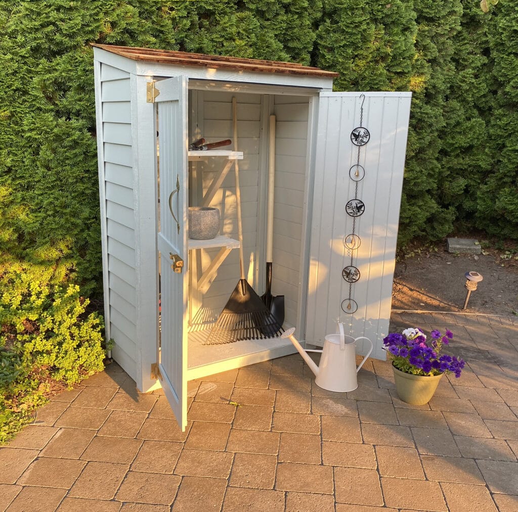 4x2 Western Red Cedar Garden Shed – Compact Outdoor Storage